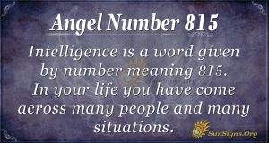 Angel Number 815 Meaning: Be Intelligent - SunSigns.Org
