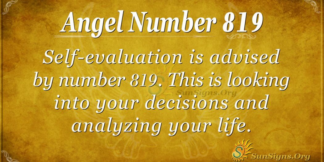Angel Number 819 Meaning: Being Consistent - SunSigns.Org