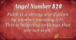 Angel Number 820 Meaning: Strong Faith - SunSigns.Org