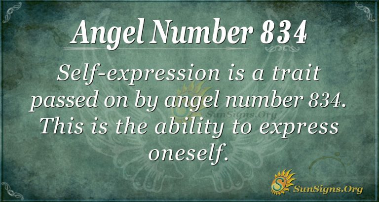 Angel Number 834 Meaning: Express Yourself - SunSigns.Org