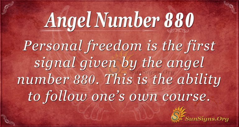 Angel Number 880 Meaning: Personal Freedom - SunSigns.Org