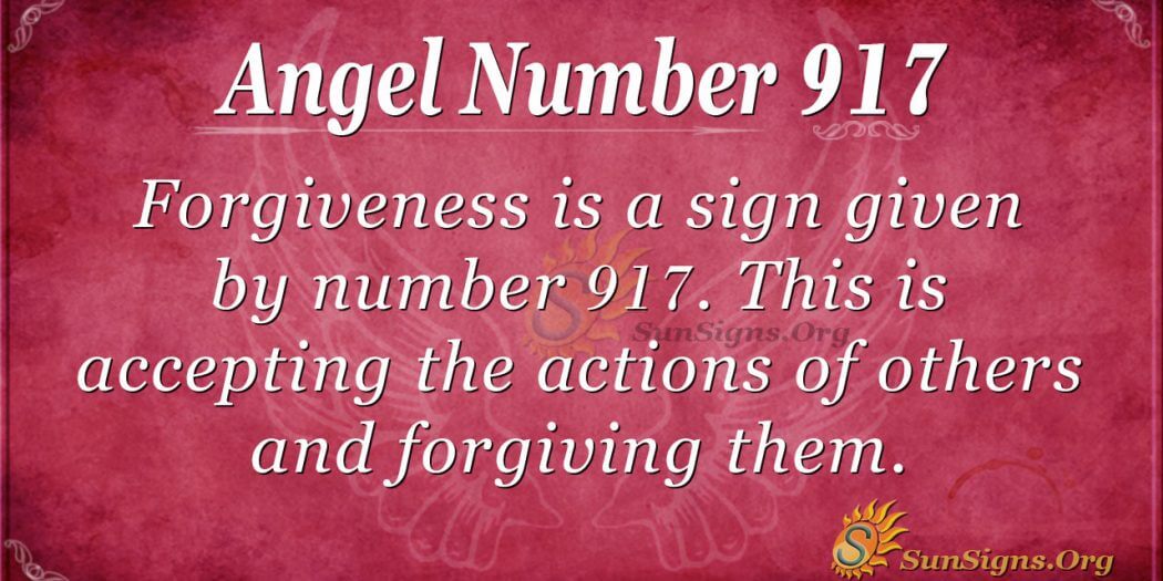 Angel Number 917 Meaning: Forgive And Forget - SunSigns.Org