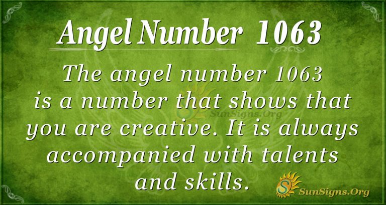 Angel Number 1063 Meaning: Renewing your Mind - SunSigns.Org
