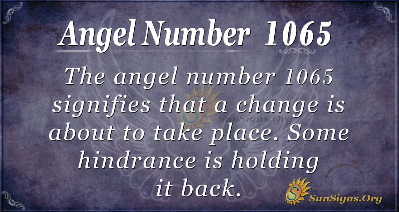 Angel Number 1065 Meaning: Pain and Purpose - SunSigns.Org