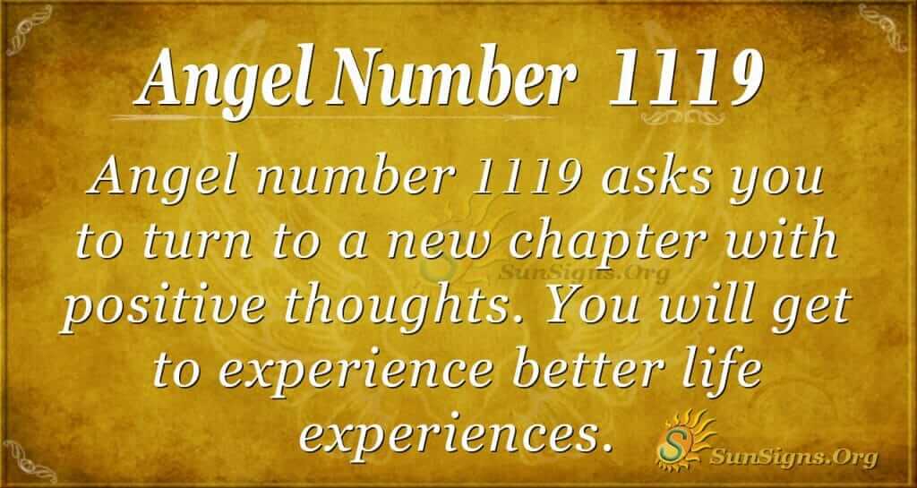 Angel Number 1119 Meaning: Looking To New Phase - SunSigns.Org