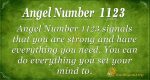 Angel Number 1123 Meaning: Trust Your Abilities - SunSigns.Org
