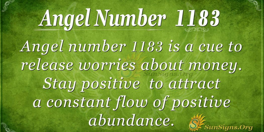 Angel Number 1183 Meaning: Initiating To Changes - SunSigns.Org