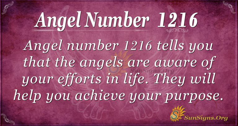 Angel Number 1216 Meaning: Keep Your Gaze Ahead - SunSigns.Org