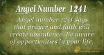 Angel Number 1241 Meaning: Transform Yourself - SunSigns.Org