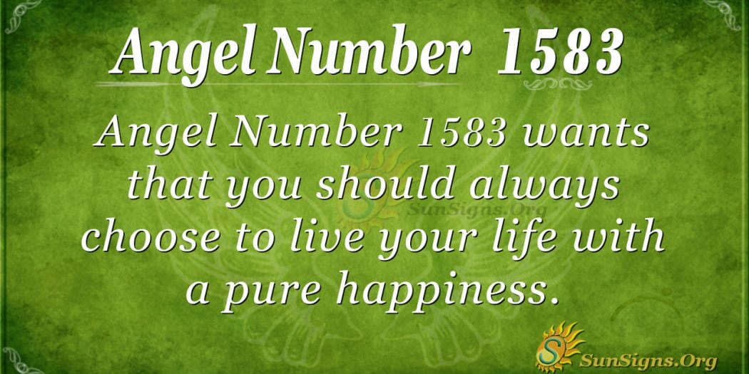 Angel Number 1583 Meaning: Live Happily - SunSigns.Org