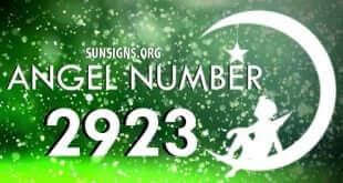 Angel Number 2923 Meaning | SunSigns.Org