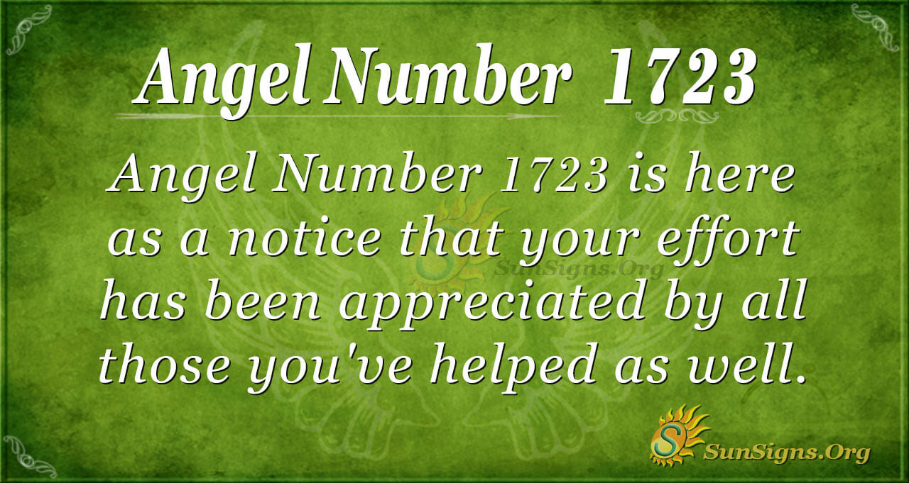 Angel Number 1723 Meaning: Helping Those Around You - SunSigns.Org