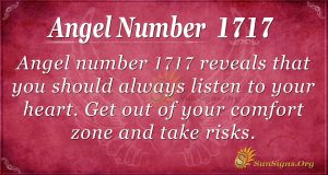 Angel Number 1717 Meaning - Follow Your Heart Always - SunSigns.Org