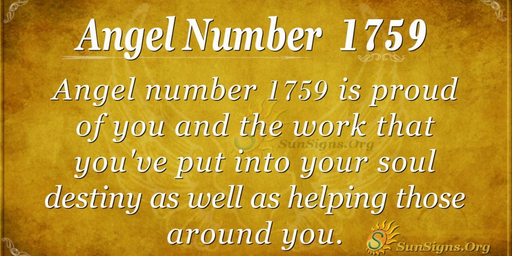 Angel Number 1759 Meaning: Put Yourself First At Always - SunSigns.Org