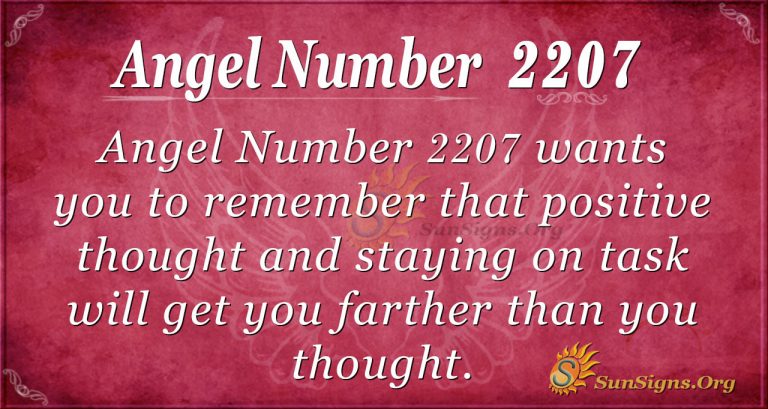 Angel Number 2207 Meaning: Taking Care Of Your Life - SunSigns.Org