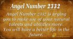 Angel Number 2332 Meaning - Make Use Of Your Talents - SunSigns.Org