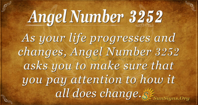 Angel Number 3252 Meaning: Pay Attention To Your Life - SunSigns.Org
