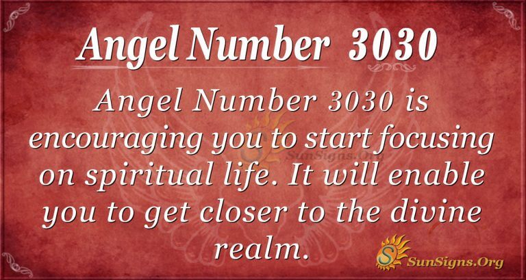 Angel Number 3030 Meaning - Focus On Your Spirituality - SunSigns.Org