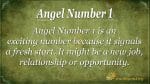 Angel Number 1 Meaning - Why Am I Seeing This Number?