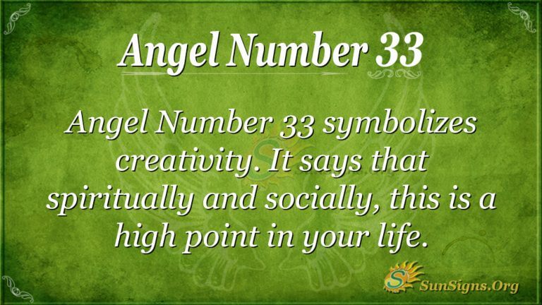 Angel Number 33 Meaning A Sign Of Creativity? Find Out Here. - SunSigns.Org