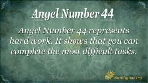 Angel Number 44 Meaning Signifies Hard Work - Find Out Why? - SunSigns.Org