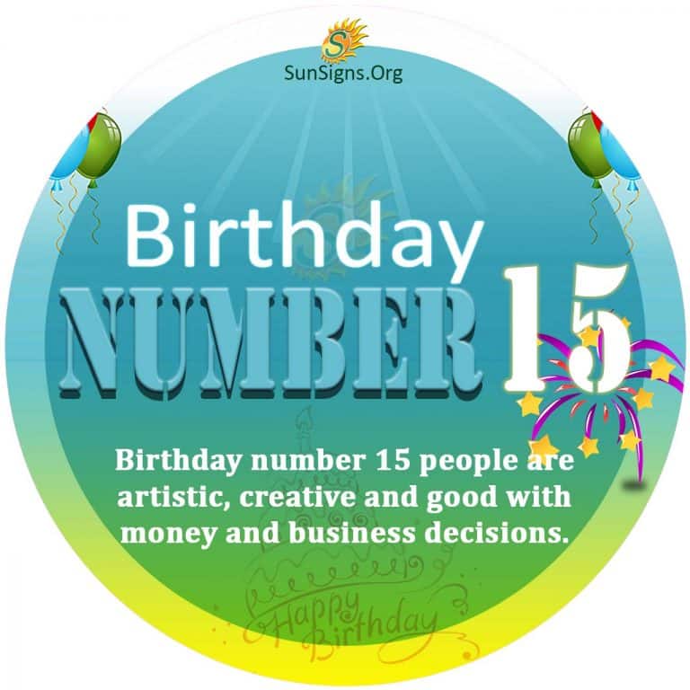 Birthday Number 15 - Born On The 15th Day Of The Month - SunSigns.Org