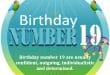 Birthday Number 19 - Born On The 19th Day Of The Month | SunSigns.Org