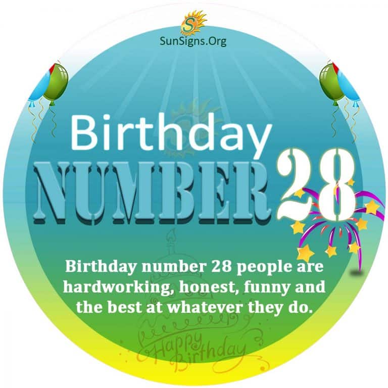 Birthday Number 28 - Born On The 28th Day Of The Month - SunSigns.Org