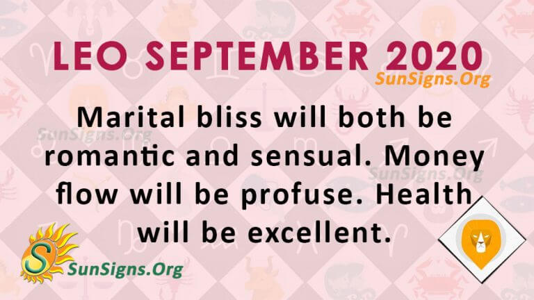Leo September 2020 Monthly Horoscope Predictions - SunSigns.Org