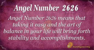 Angel Number 2626 Meaning - Keeps Us In-Check - SunSigns.Org