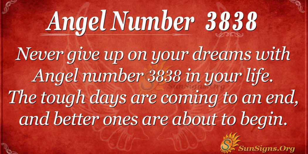 Angel Number 3838 Meaning – Reaping Your Fruits of Hard Work
