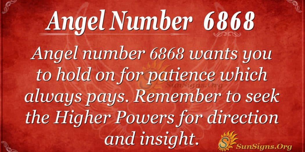 Angel Number 6868 Meaning Symbolizes Cooperation - SunSigns.Org