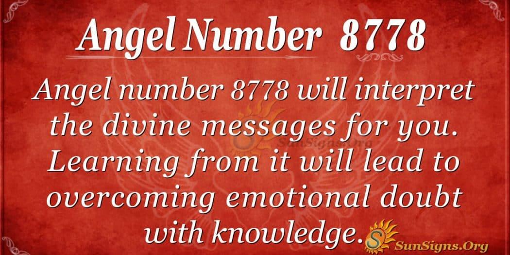 Angel Number 8778 Meaning: Interpreting Divine Messages - SunSigns.Org