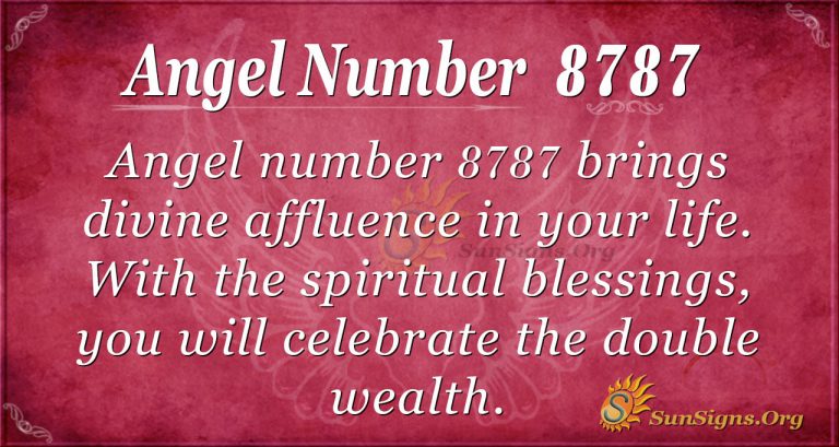 Angel Number 8787 Meaning: Divine Affluence - SunSigns.Org