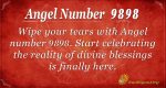 Angel Number 9898 Meaning: Wipe Your Painful Tears - SunSigns.Org