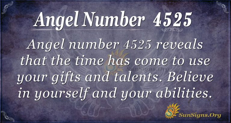 Angel Number 4525 Meaning - Believe In Your Capabilities - SunSigns.Org