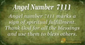 Angel Number 7111 Meaning - Sign Of Spiritual Fulfillment - SunSigns.Org