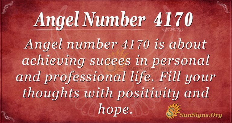 Angel Number 4170 Meaning: Success in Personal and Professional Life