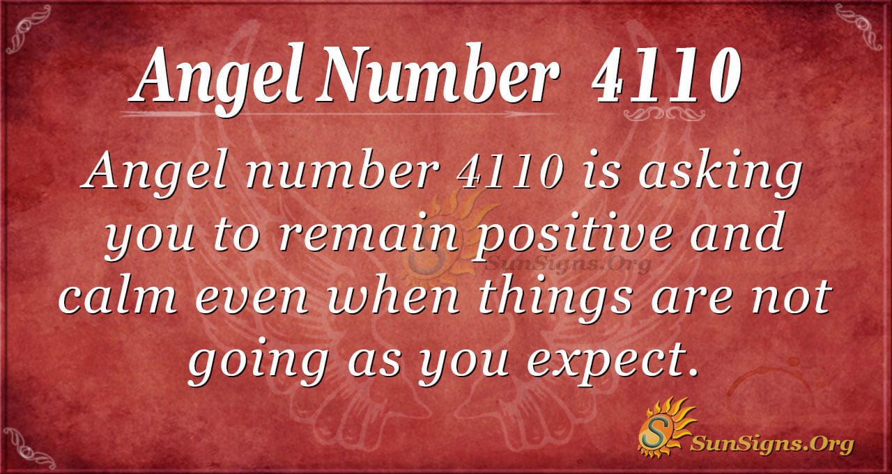 Angel Number 4110 - Hang on To Faith No Matter the Circumstance