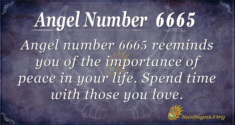 Angel Number 6665 Meaning: Peace Resides Within You - SunSigns.Org