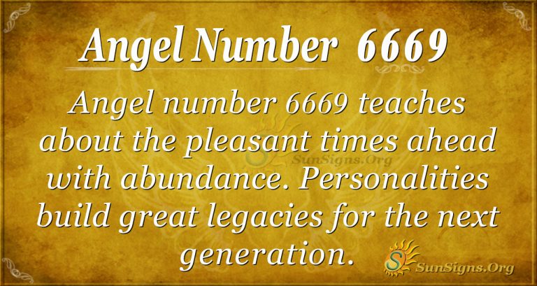 Angel Number 6669 Meaning: Pleasant Times - SunSigns.Org