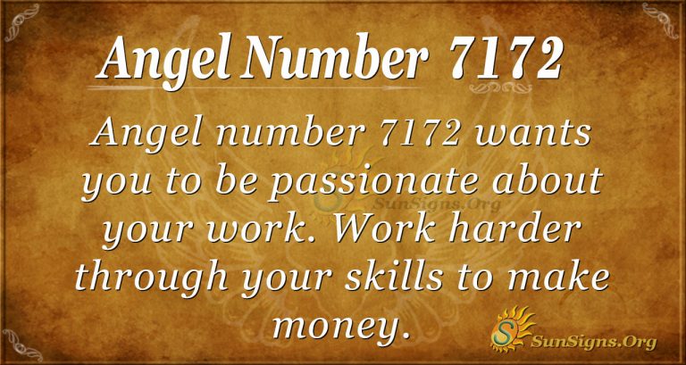 Angel Number 7172 Meaning: Money And Your Work - SunSigns.Org