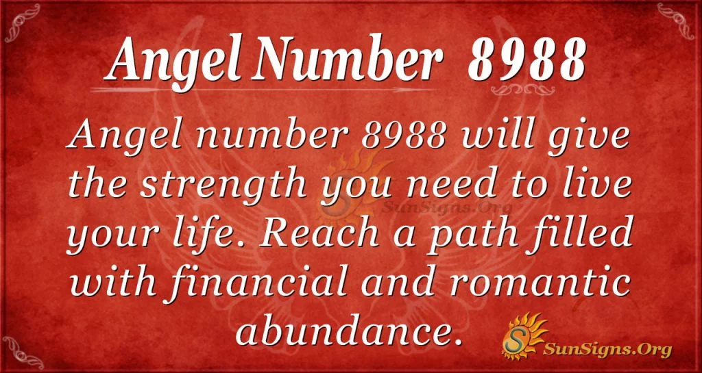 Angel Number 8988 Meaning: Financial Abundance - SunSigns.Org