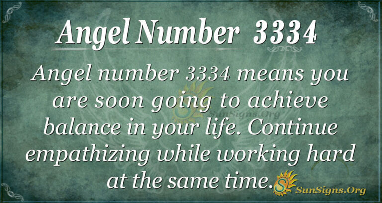 Angel Number 3334 Meaning: Enhancing Yourself - SunSigns.Org