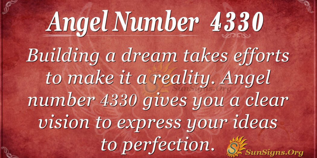 Angel Number 4330 Meaning: A Clear Vision - SunSigns.Org