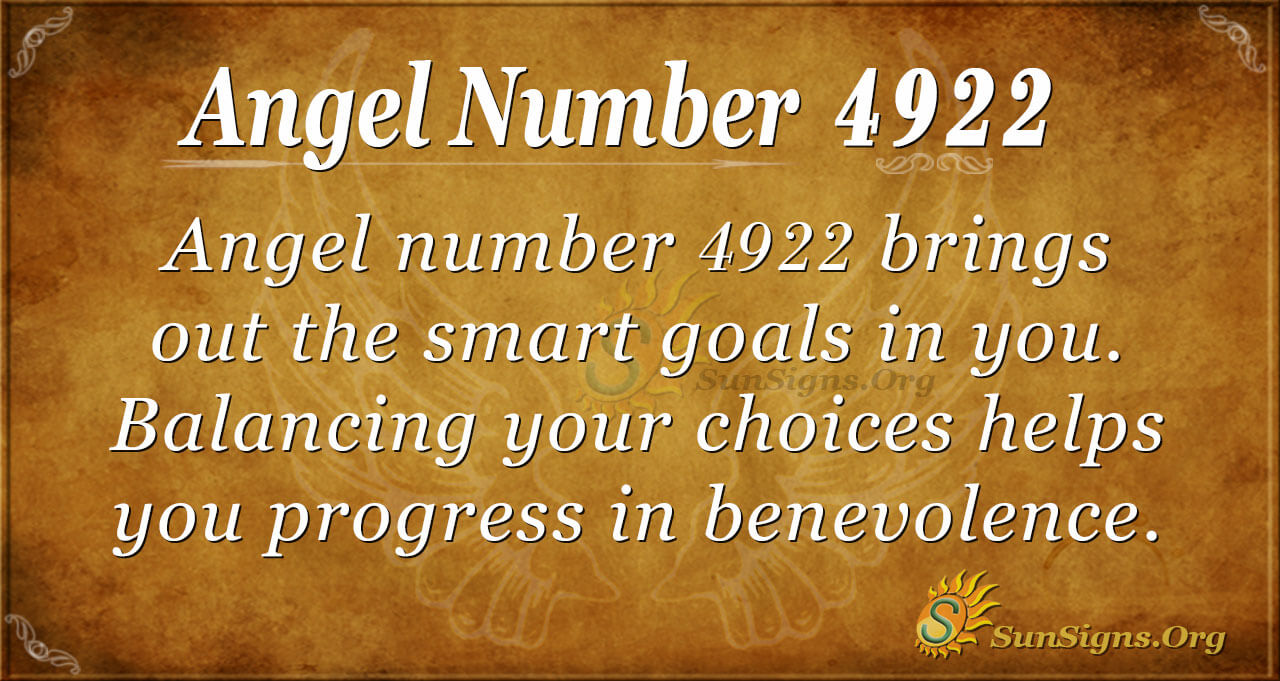 Angel Number 4922 Meaning: Making Smart Goals - SunSigns.Org
