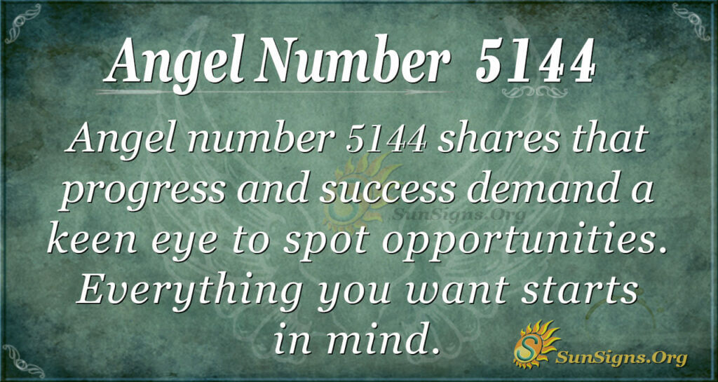 Angel Number 5144 Meaning: Progress and Success - SunSigns.Org