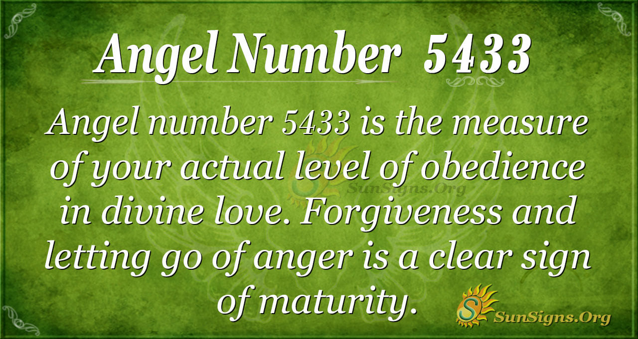 Angel Number 5433 Meaning: Real Maturity | SunSigns.Org