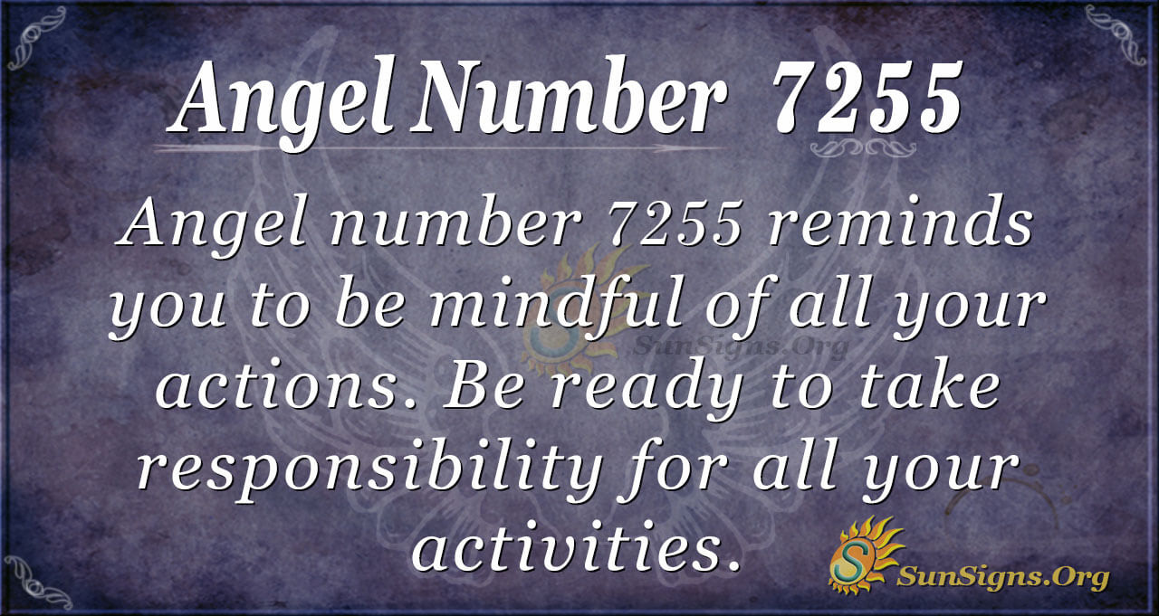 Angel Number 7255 - Do Today That Which Your Future Self