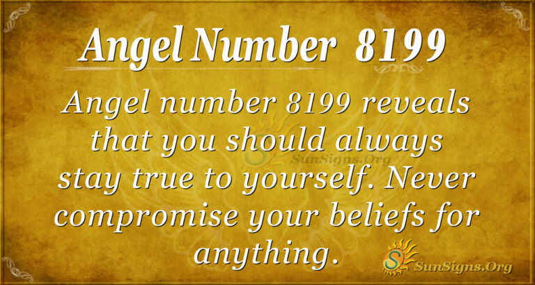 Angel Number 8199 Meaning - Embrace Your Individuality - SunSigns.Org